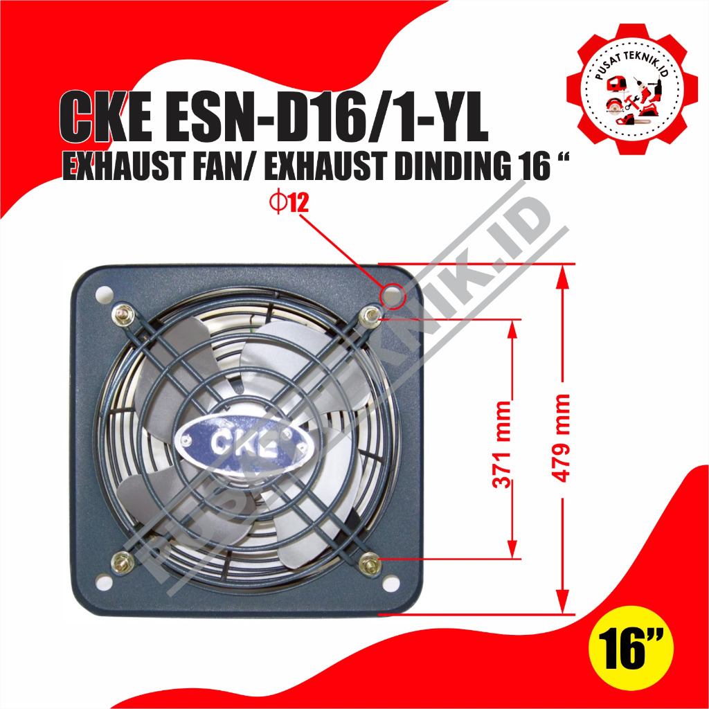 Jual Exhaust Fan Extra CKE 16 Inch DB EEN-D16/1 220 Volt /lower Gedung | Shopee Indonesia