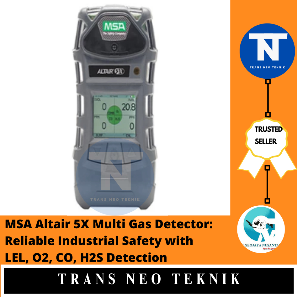 Jual MSA Altair 5X Multi Gas Detector: Reliable Industrial Safety with LEL, O2, CO, H2S ...