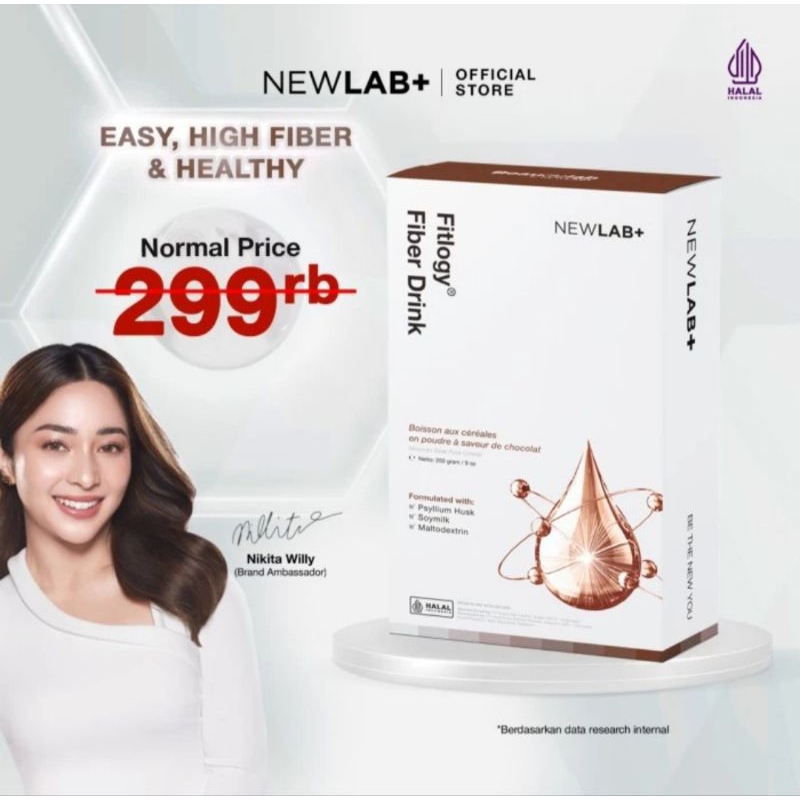 Jual Newlab Fiber Drink Choco - Meal Replacement 250g | Shopee Indonesia