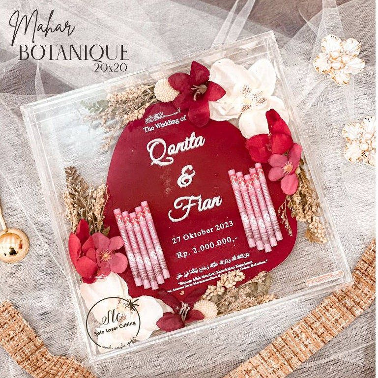 Jual MAHAR BOTANIQUE 20x15 30x30 20x20 MAHAR UNIK MAHAR PERNIKAHAN ...