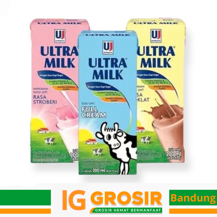 Jual Susu Ultra Milk UHT 250ml Semua Rasa | Shopee Indonesia