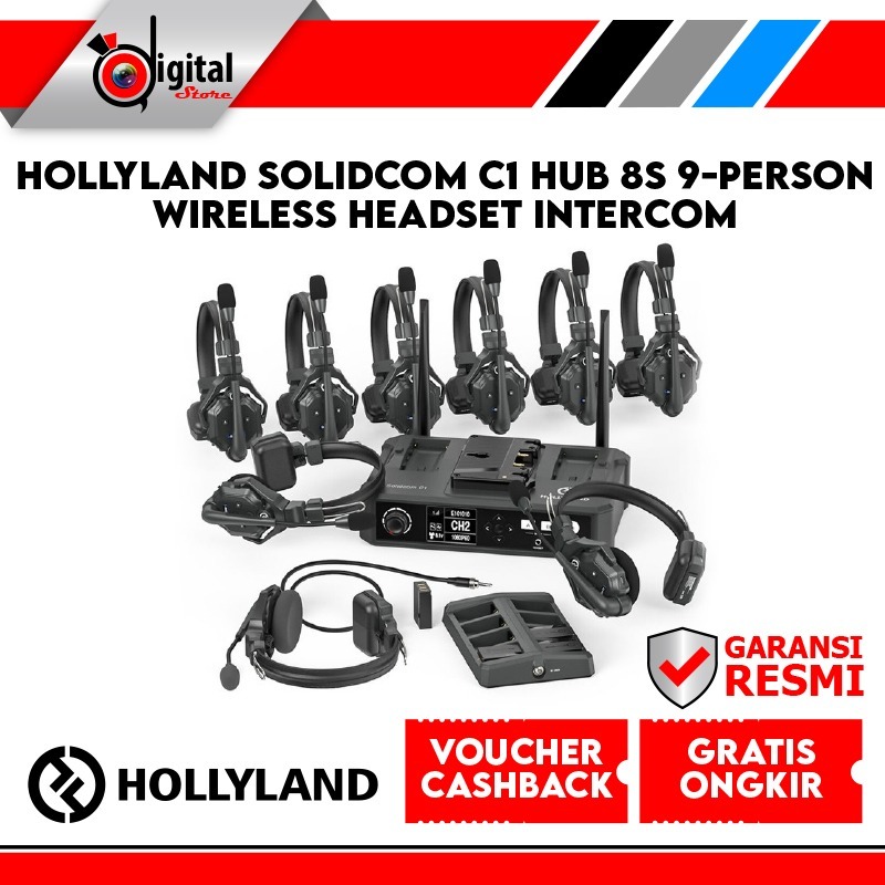 Jual Hollyland Solidcom C1 Hub 8S 9-Person Wireless Headset Intercom ...