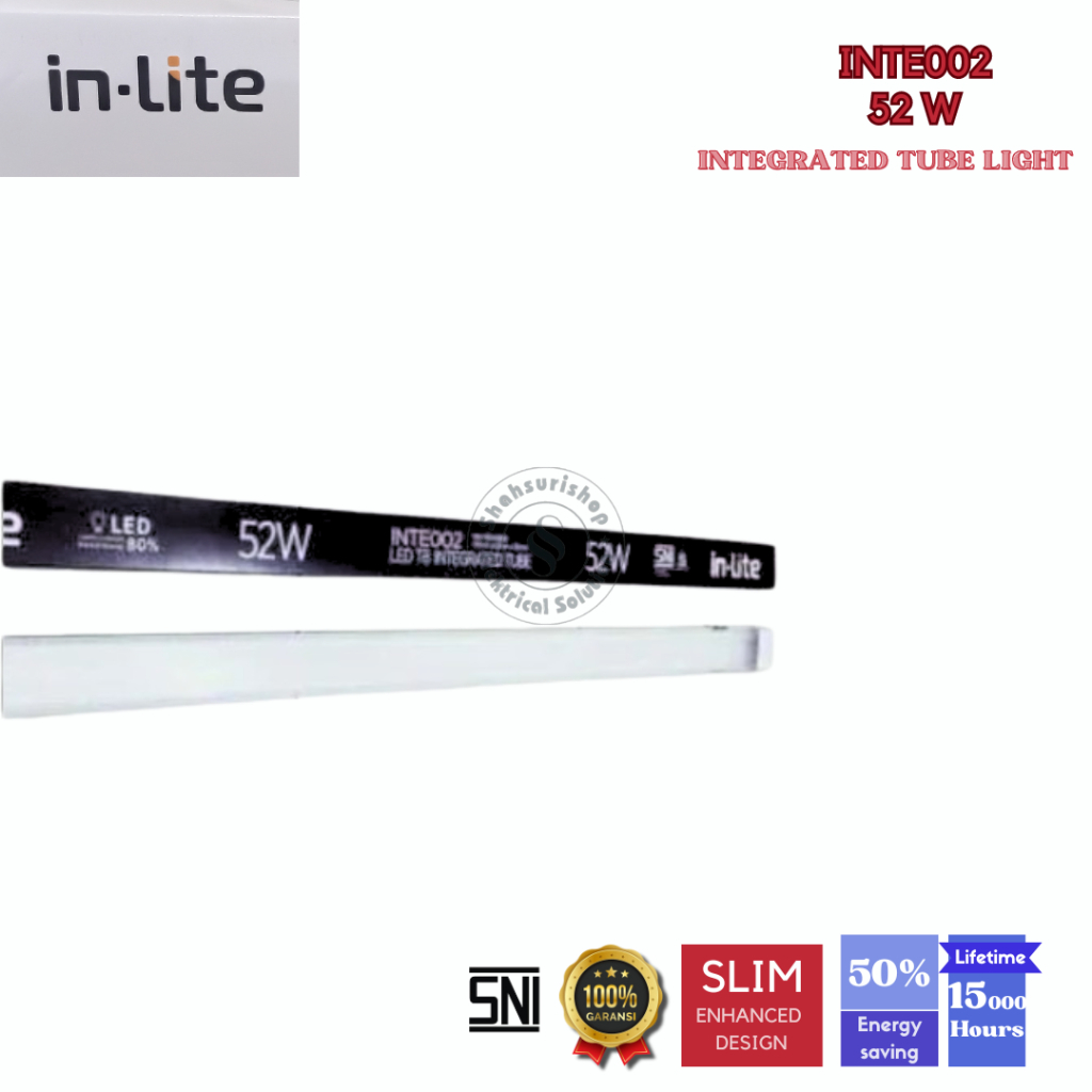 Jual IN-\LITE LED PRISMATIC INTE002 52WATT/LED T8 INTEGRATED TUBE ...