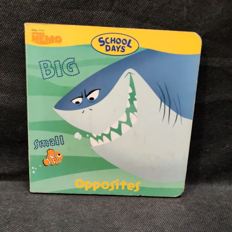 Jual Buku Disney Pixar Finding Nemo, Opposites, School Days. | Shopee ...