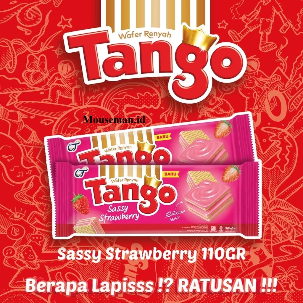 Jual Tango Wafer Rasa Strawberry 110gr | Shopee Indonesia