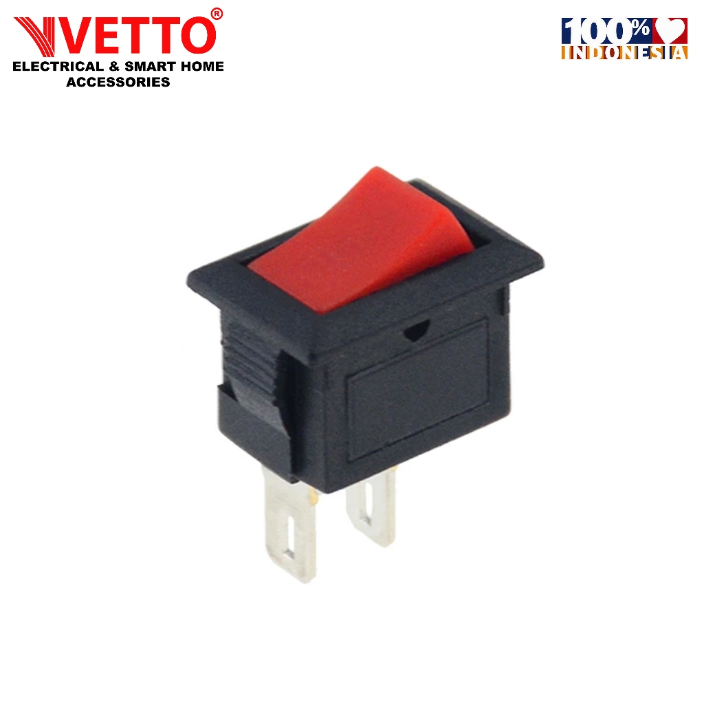 Jual VETTO Saklar Power On Off Mini 2 Pin - Switch kaki 2 AC | Shopee ...