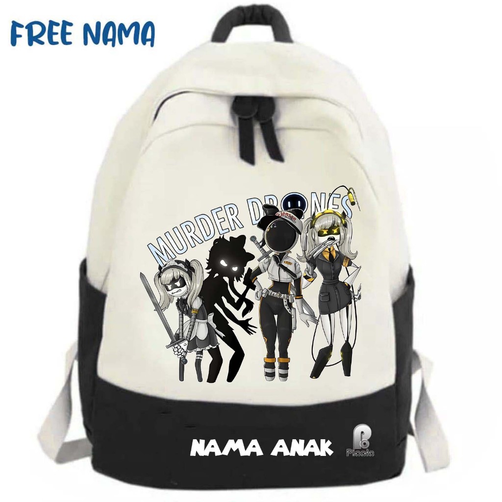 Jual TAS RANSEL BACKPACK ANAK SEKOLAH MOTIF MURDER DRONES UNISEX (FREE ...
