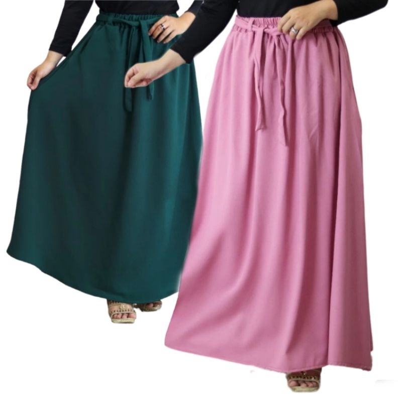 Jual Rok Panjang Wanita // Lp Max 110 // Pj 92 // Bahan Moscrepe ...