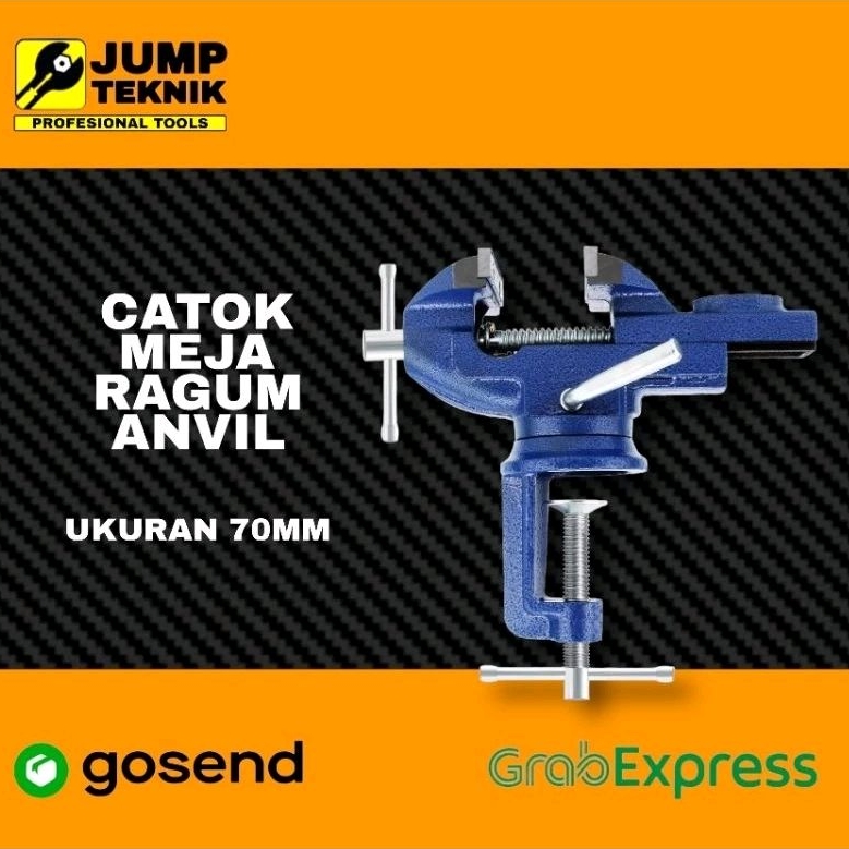 Jual Catok Meja Putar Anvil 70mm / Ragum /Tanggem / Table Clamp Vise ...