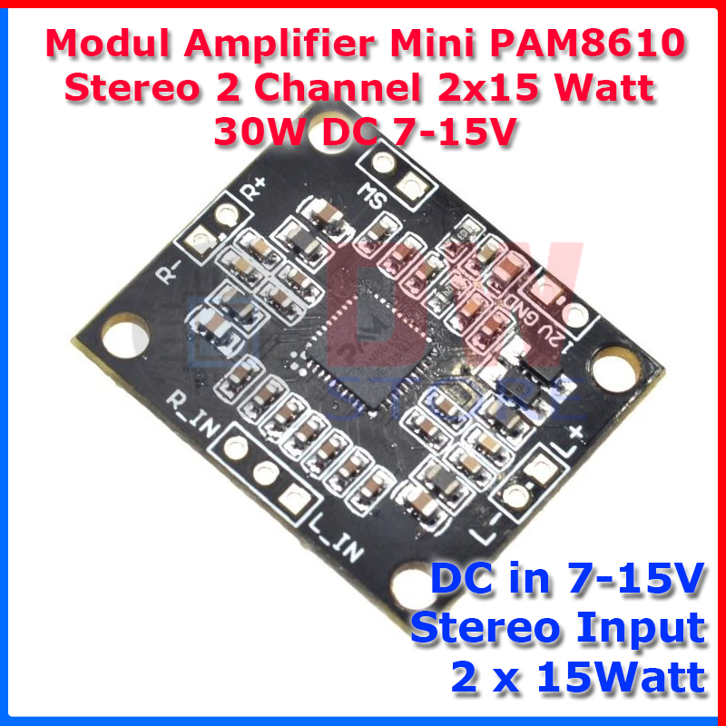 Jual PAM8610 PAM 8610 30W 2x15W 2 x 15W STEREO DIGITAL POWER AMPLIFIER ...