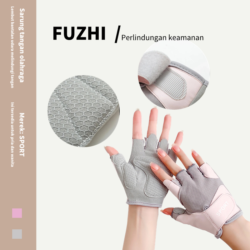 Jual Sarung Tangan Gym Wanita/Sarung Tangan Sepeda /Sarung Tangan Gym/Sarung Tangan Fingerless ...