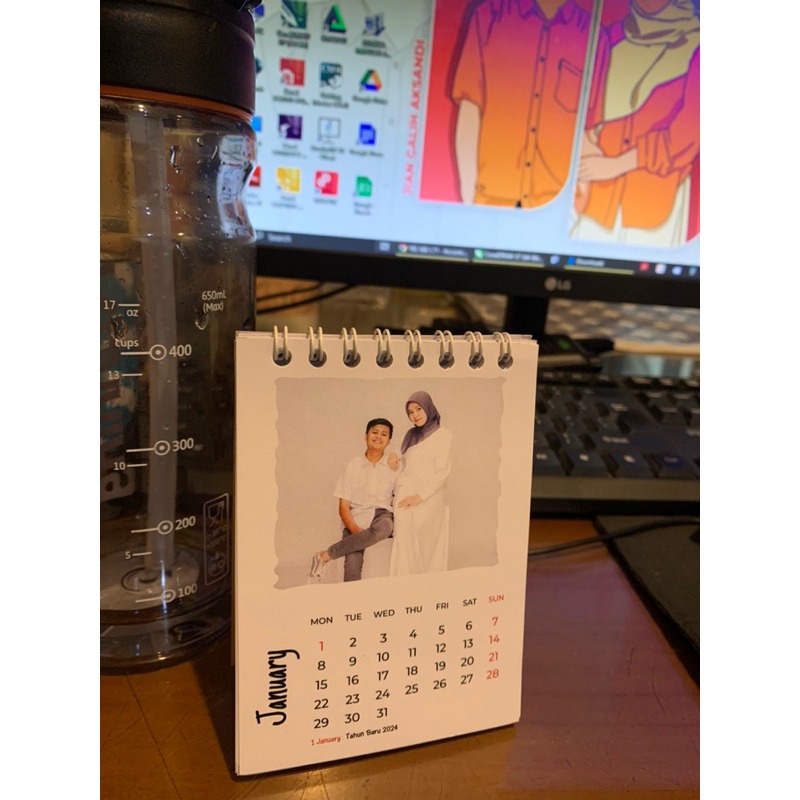 Jual KALENDER MEJA MINI 2024 Aesthethic | Shopee Indonesia