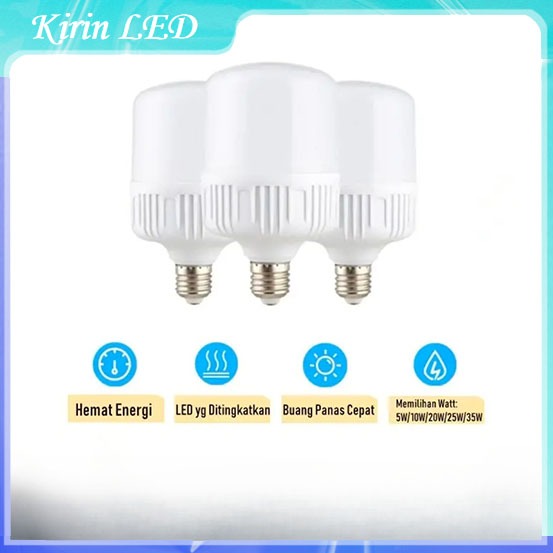 Jual Lampu Led E27 5W/10W/15W/20W/30W/40W Terang Putih Murah Berkualitas | Shopee Indonesia