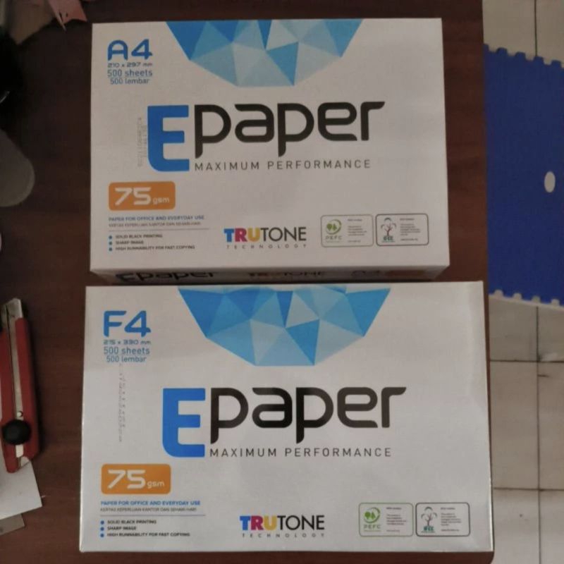 Jual Kertas HVS E-Paper A4 & F4 (per lembar) | Shopee Indonesia