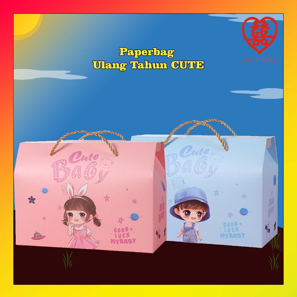 Jual JW Goodie Bag / Paperbag Ulang Tahun Anak Bermacam Karakter / Tas ...