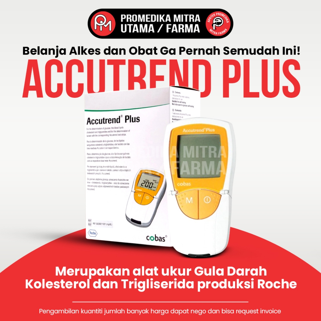 Jual Accutrend Plus Gct Meter / Gula Darah, Kolesterol dan Trigliserida ...