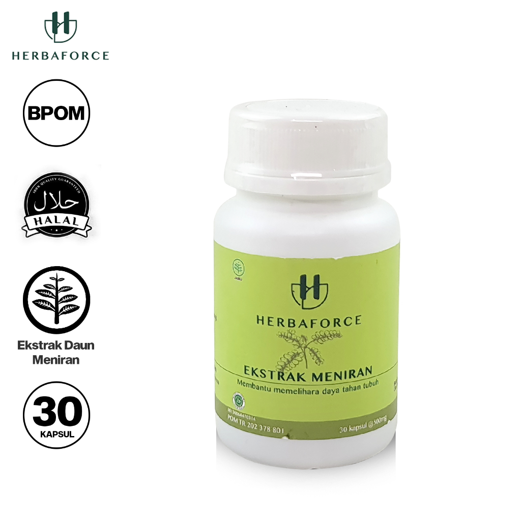 Jual HERBAFORCE Ekstrak Meniran Obat Suplemen Herbal 30 / 60 Kapsul ...