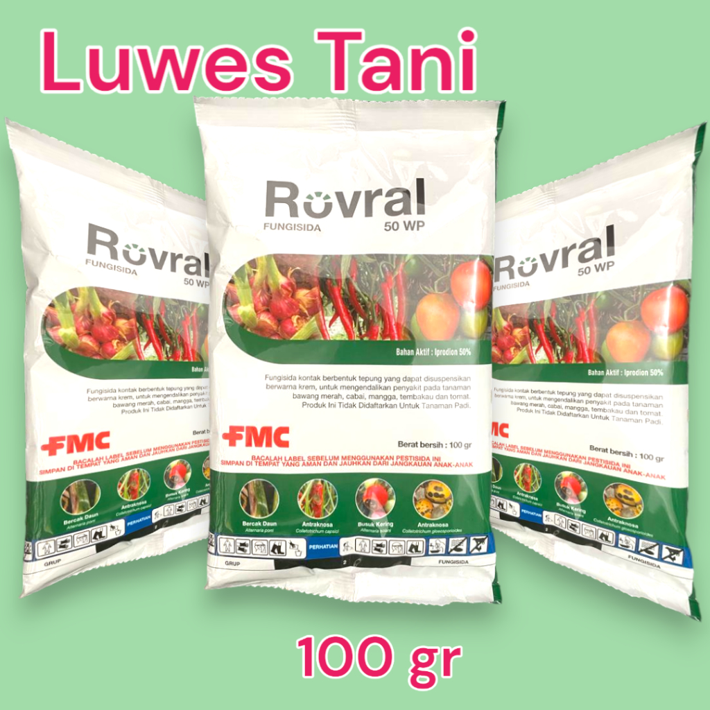 Jual Rovral 50wp Iprodion 100g fungisida | Shopee Indonesia