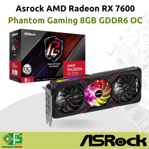 Jual VGA Asrock AMD Radeon RX 7600 Phantom Gaming 8GB GDDR6 OC 128 Bit ...