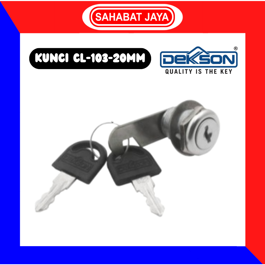 Jual Kunci Laci Dekkson Dekson CL 103 20 mm Cam Lock Camlock Loker Lemari Kait | Shopee Indonesia