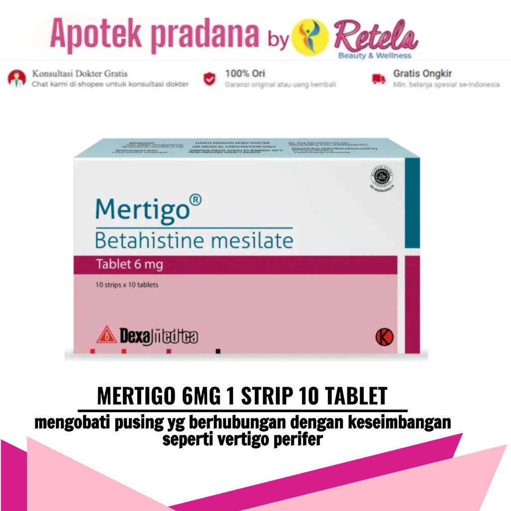 Jual Mertigo 6mg 10`S | Shopee Indonesia
