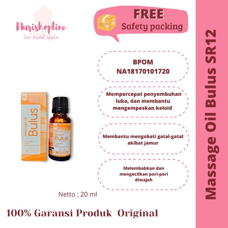 Jual MASSAGE OIL BULUS SR12 New kemasan | Shopee Indonesia