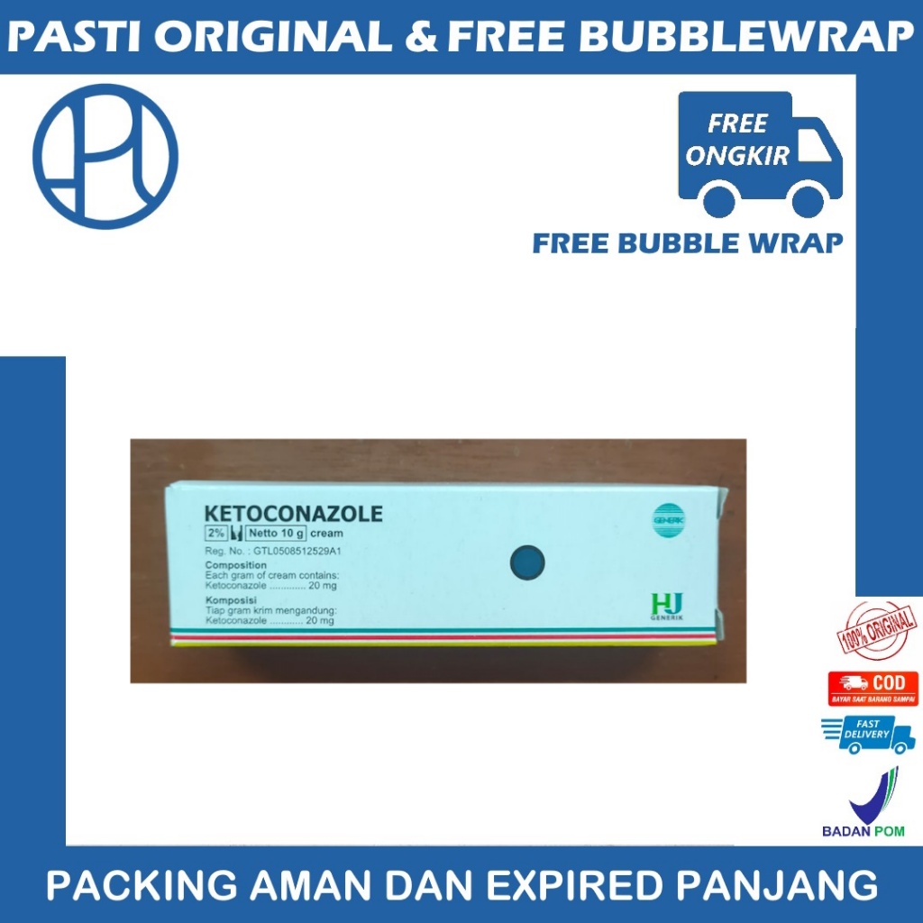 Jual KETOCONAZOLE CREAM 10 GRAM KRIM UNTUK JAMUR GATAL PANU KURAP KADAS KUTU AIR | Shopee Indonesia