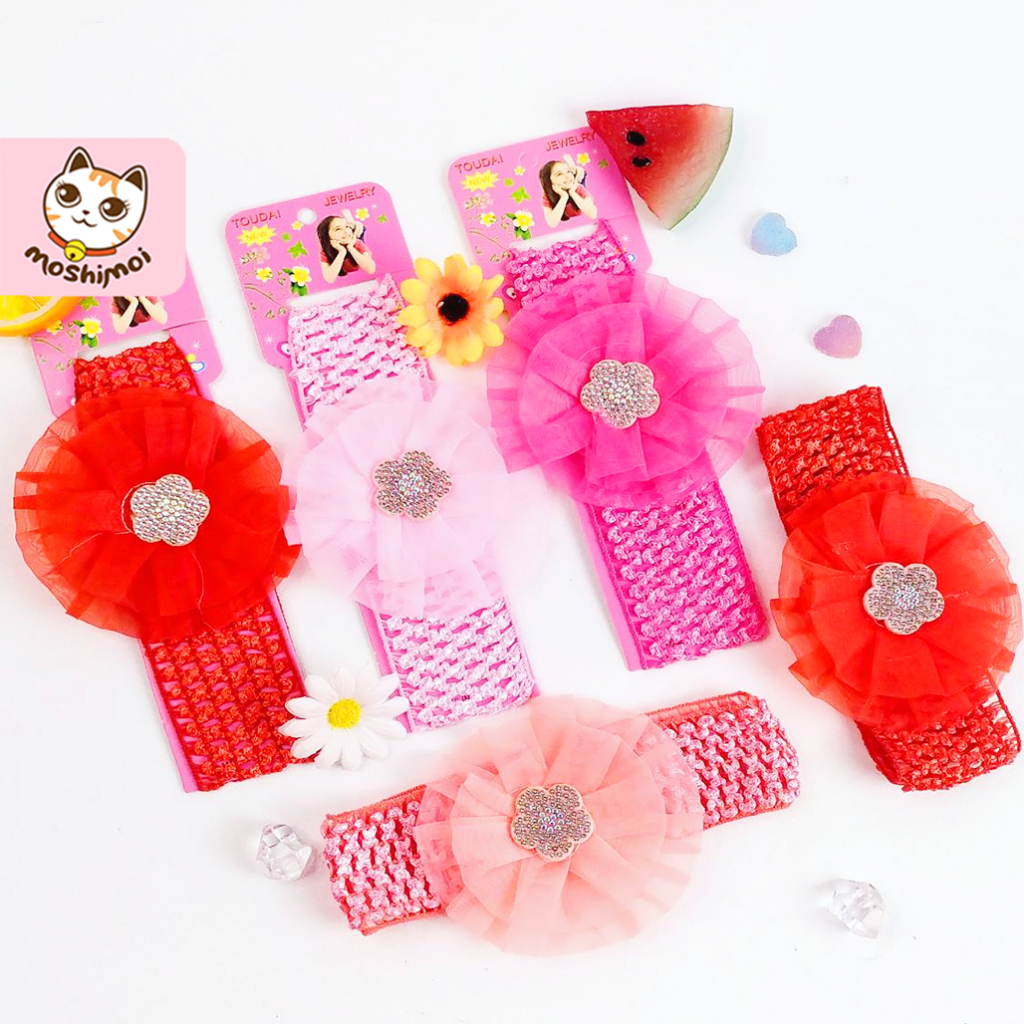 Jual Bandana/Headband Rambut Fashion Jaring Motif Bunga | Shopee Indonesia