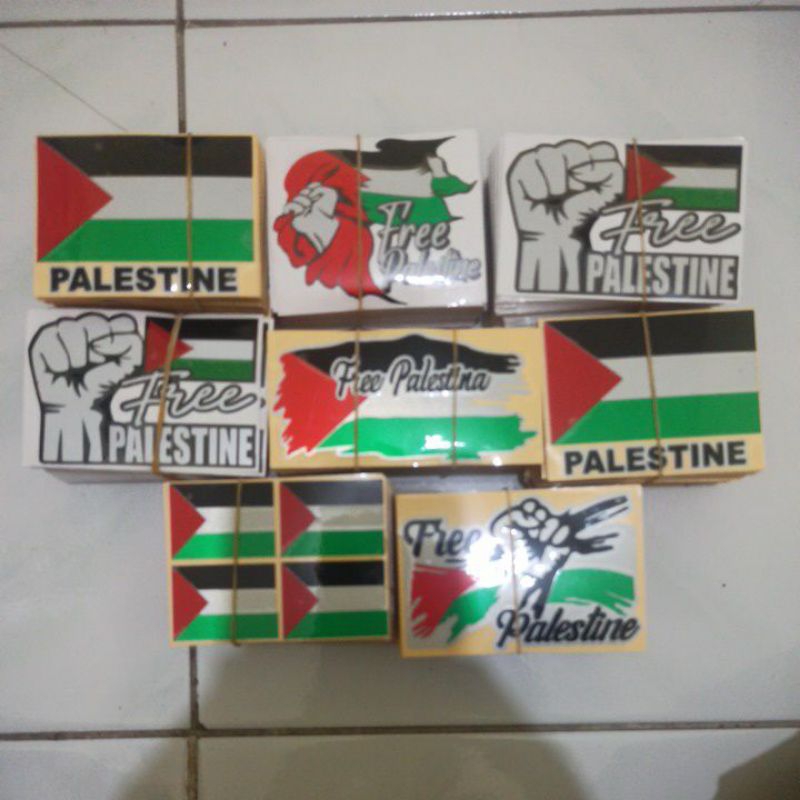 Jual sticker bendera free palestina sticker save palestina stiker ...