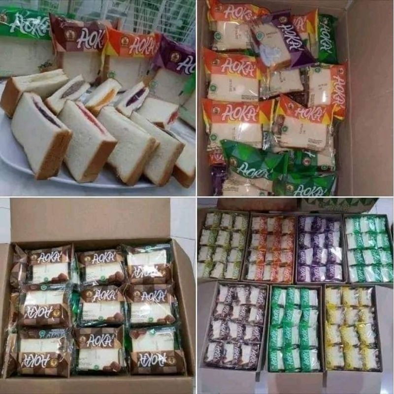 Jual Roti sandwitch merk Aoka | Shopee Indonesia