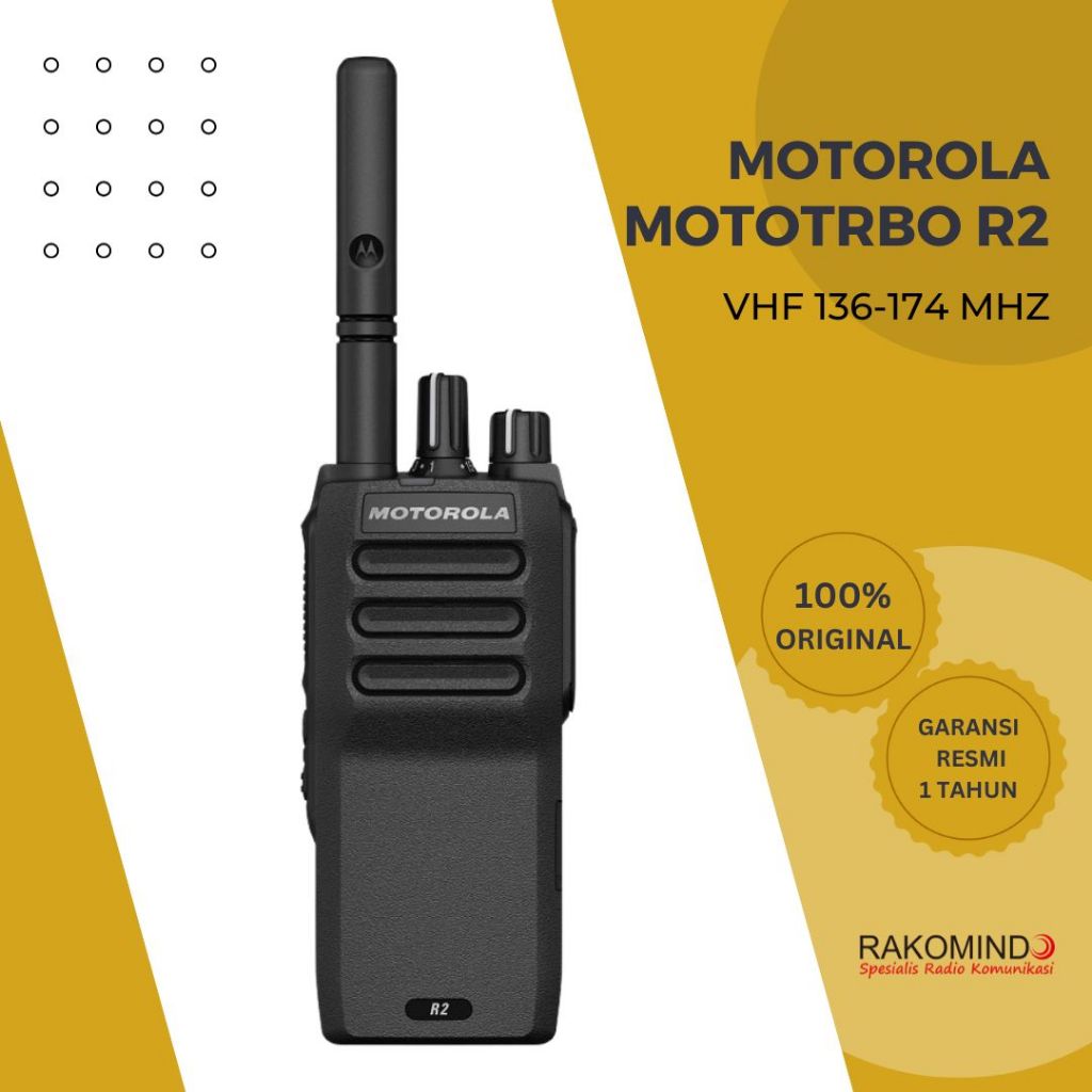 Jual HT Motorola Mototrbo R2 VHF 136-174 MHz Original Baru | Shopee ...