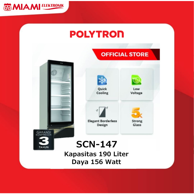 Jual POLYTRON SCN 147 / SCN147 190 Liter Showcase | Shopee Indonesia