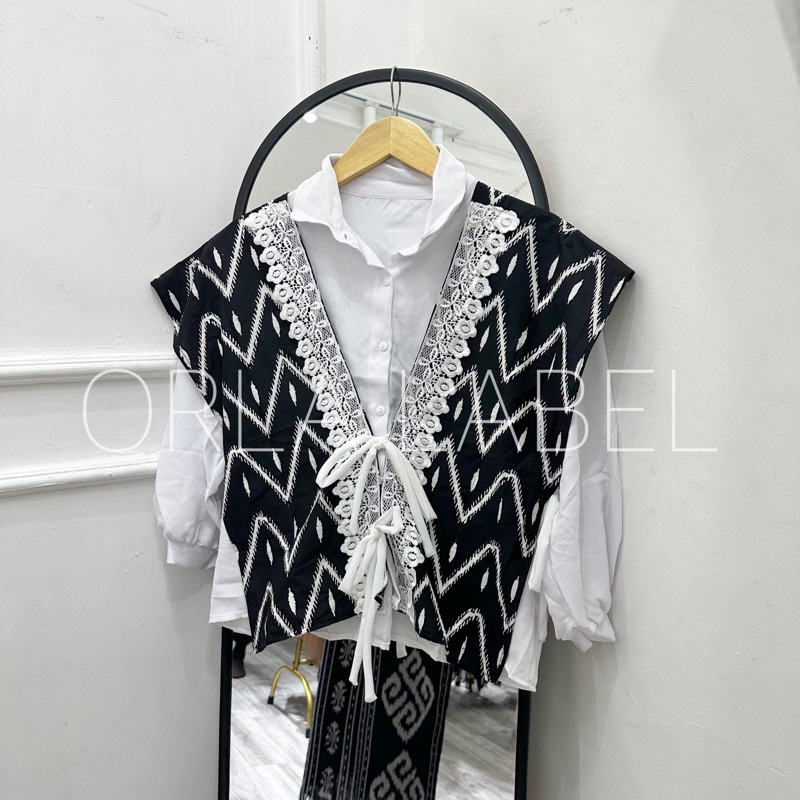 Jual (READYSTOCK) Tania vest / vest batik modern /baju kantor / vest ...