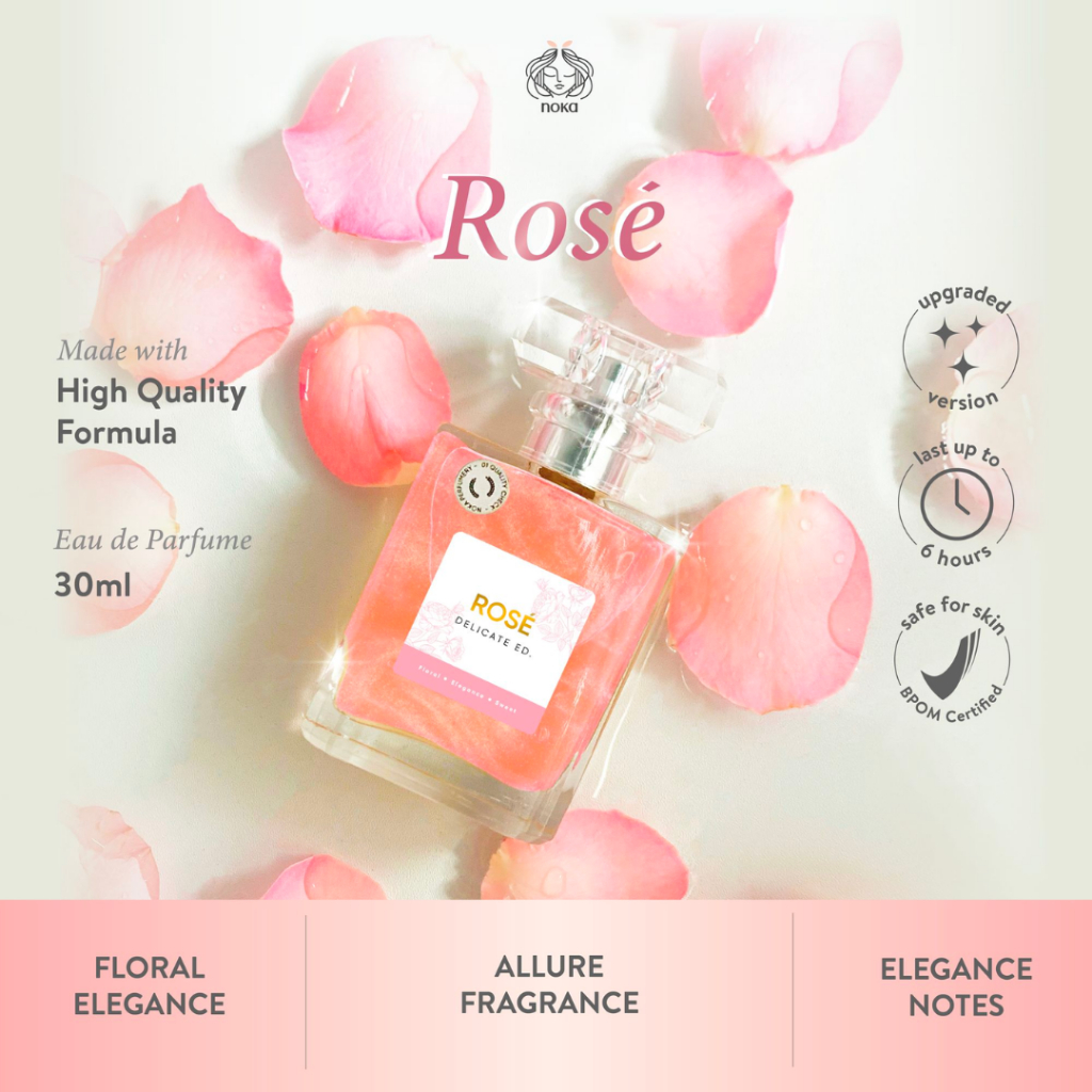 Jual NOKA Perfume - ROSÉ (Eau de Perfume EDP) - Parfume Wanita Bunga ...