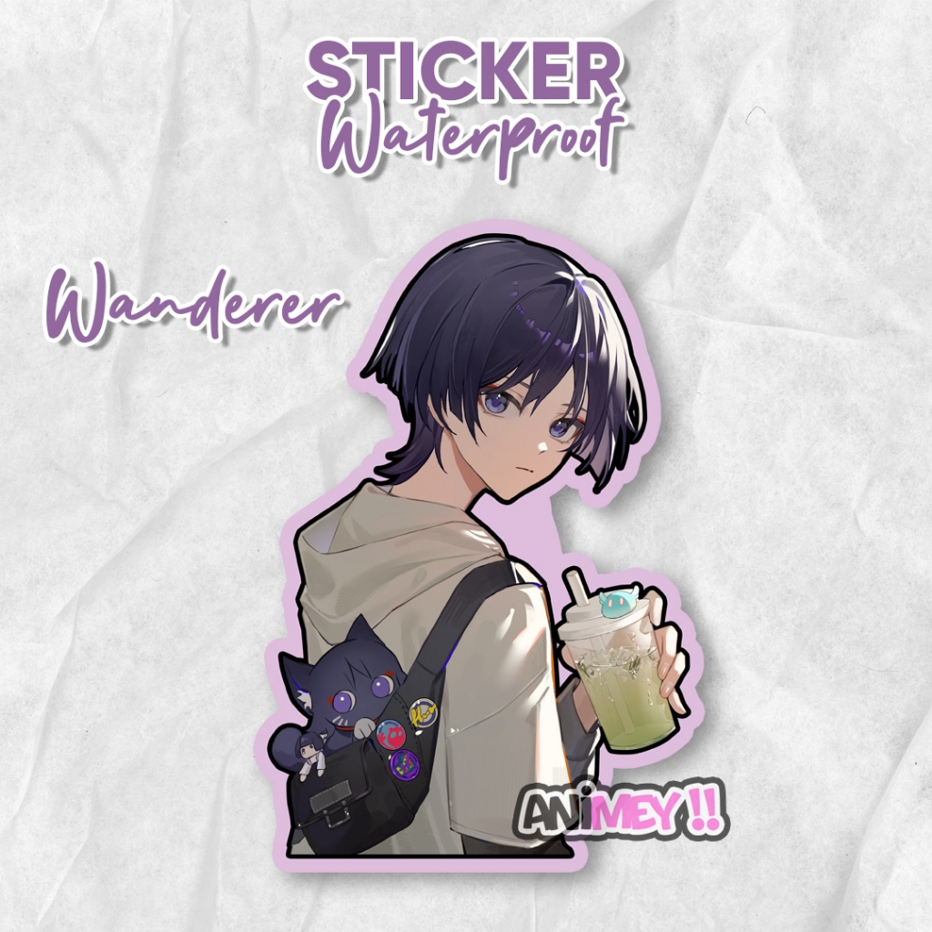 Jual Stiker Wanderer Genshin impact / Sticker Anime Waterproof | Shopee ...