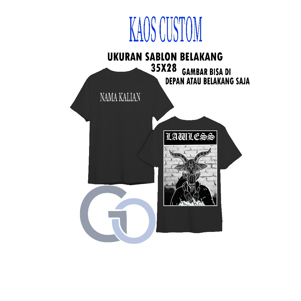 Jual GO FASHION - KAOS CUSTOM - CUSTOM KAOS - CUSTOM KAOS SABLON BESAR ...