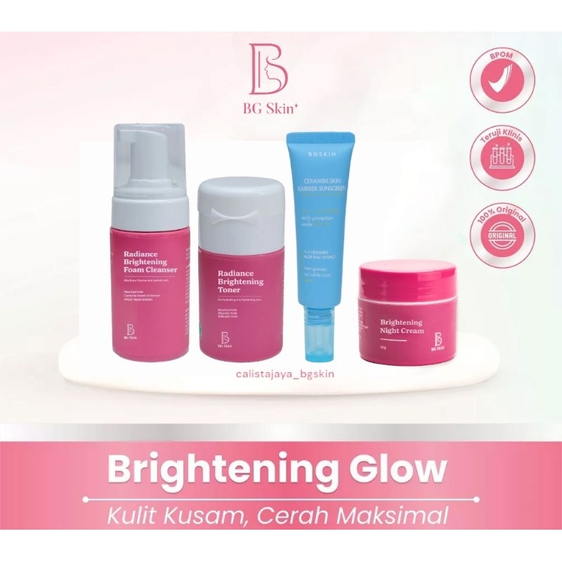 Jual PAKET BRIGHTENING GLOW BEAUTY GLOW SKINCARE / BG SKIN / BG ...