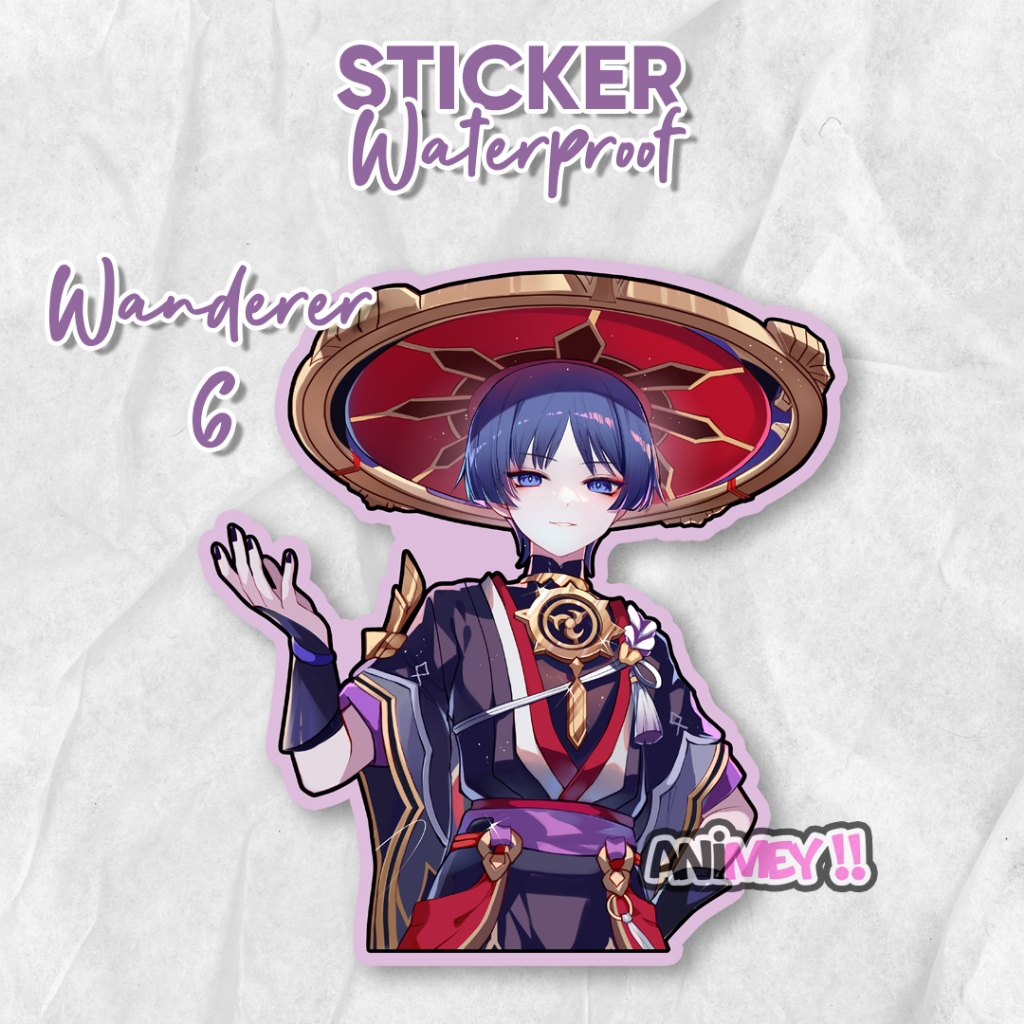 Jual Stiker Wanderer Genshin impact / Sticker Anime Waterproof | Shopee ...