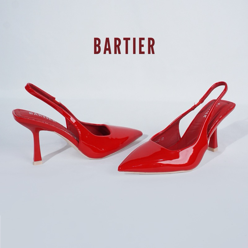 Jual BARTIER - MILEY SEPATU HAK WANITA HEELS 9CM GLOSSY HEELS TALI ...