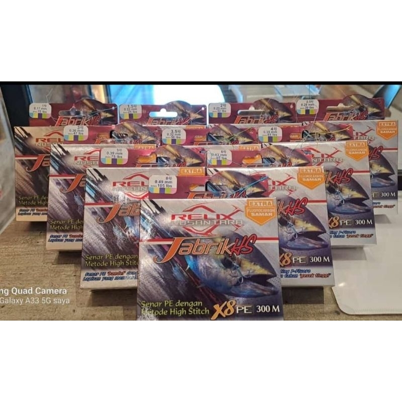 Jual Senar PE Jabrik HS X8 300 Meter PE Relix Nusantara | Shopee Indonesia