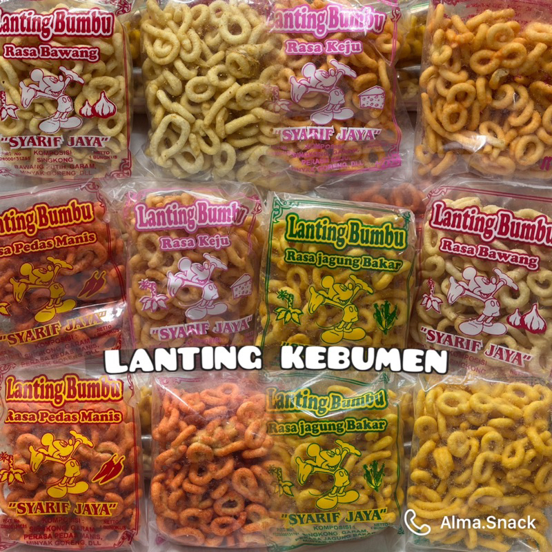 Jual 1 BKS LANTING BUMBU KEMASAN 100gram SNACK KHAS KEBUMEN | Shopee ...