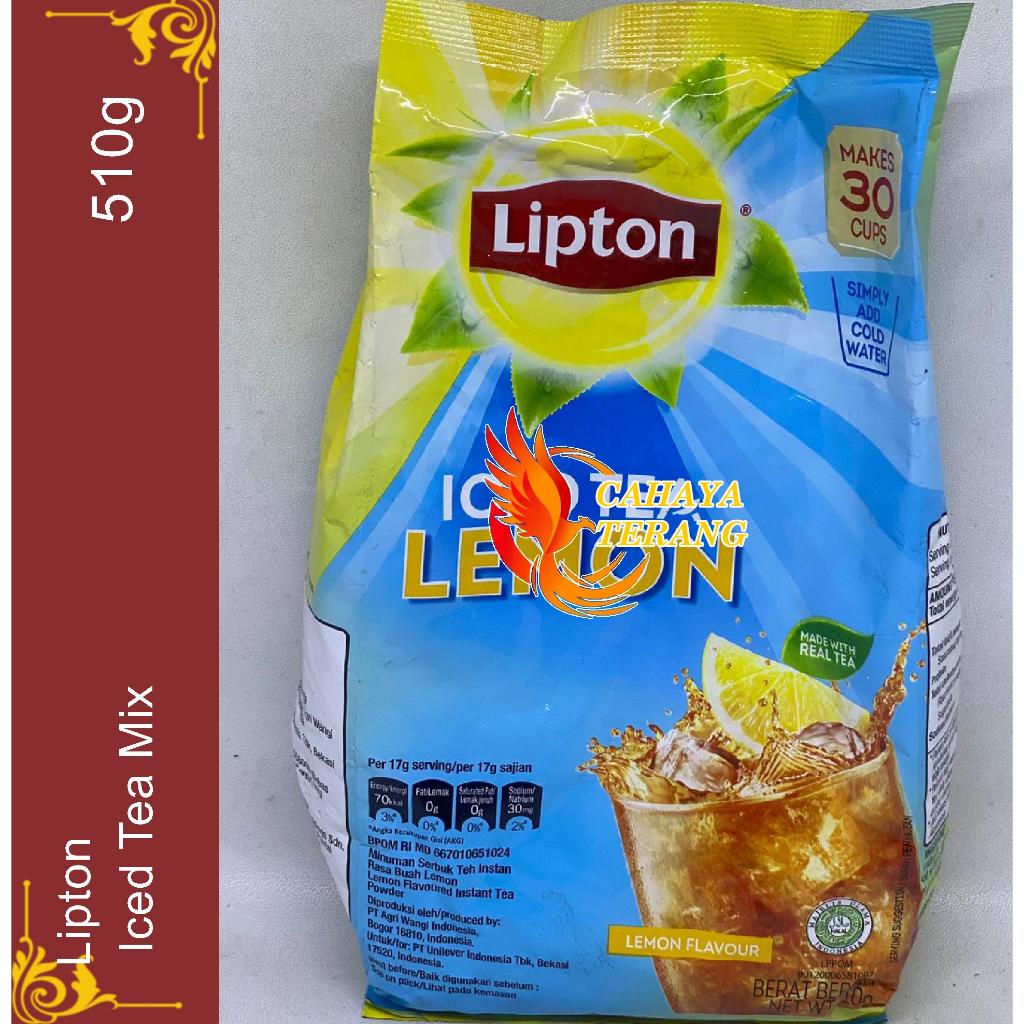 Jual Lipton Ice Tea Mix Lemon 510gr Minuman Rasa Teh Lemon Iced Tea 510 ...