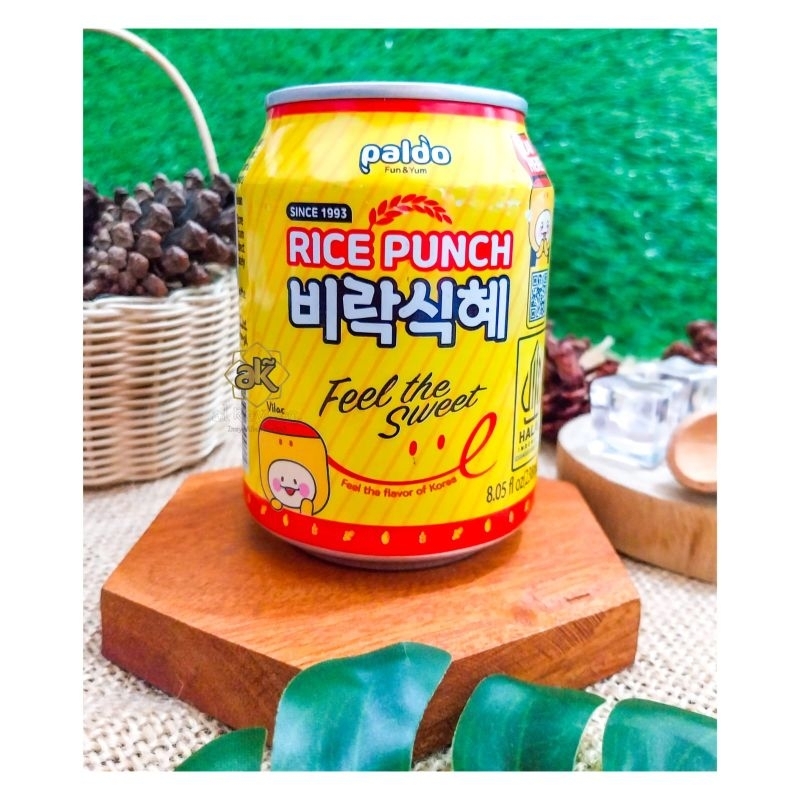 Jual Paldo Rice Punch Feel The Sweet 238 ml minuman khas korea Halal Mui | Shopee Indonesia