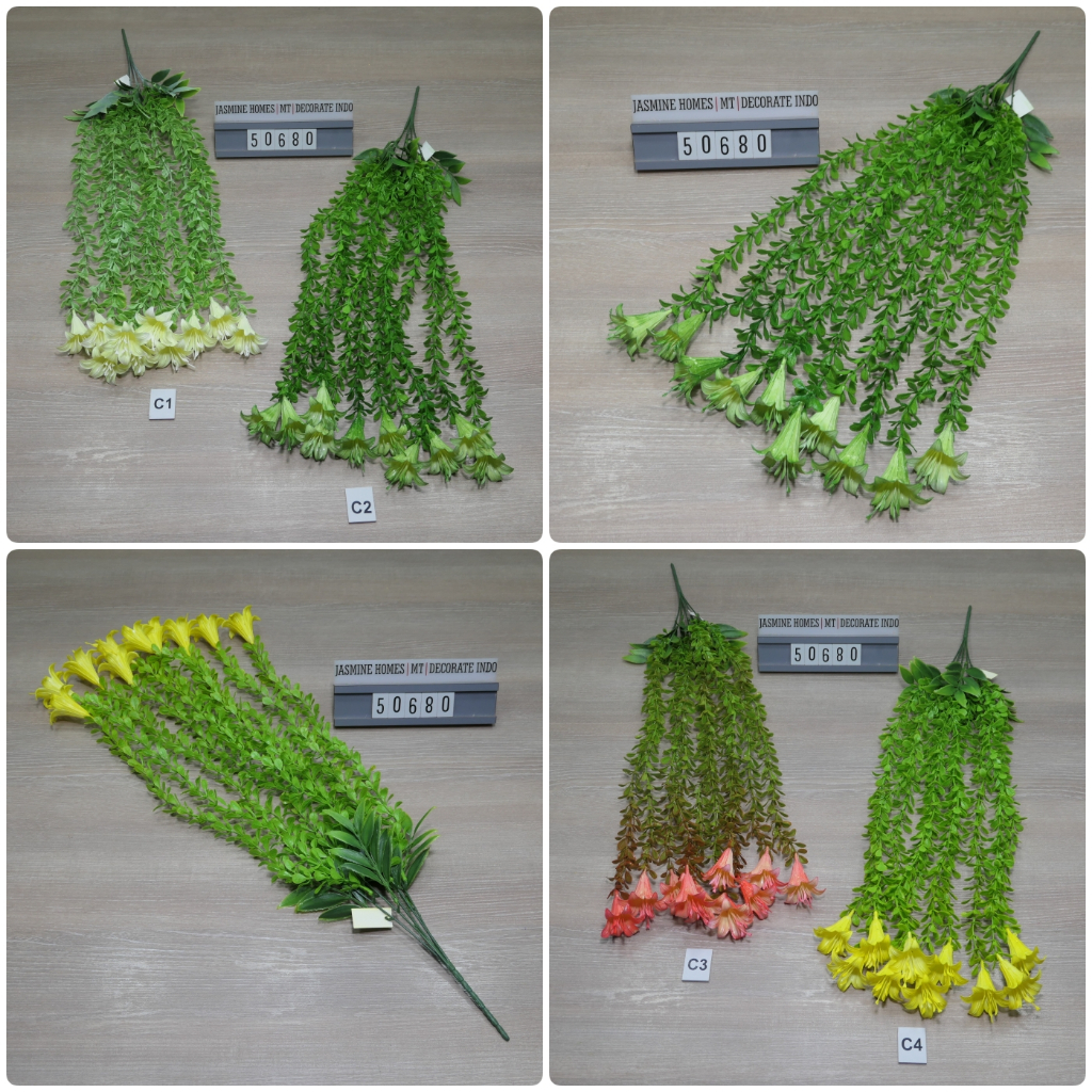 Jual Bunga Rambat Lili Terompet Gantung 10Kuntum 5Cabang 50680 | Shopee ...