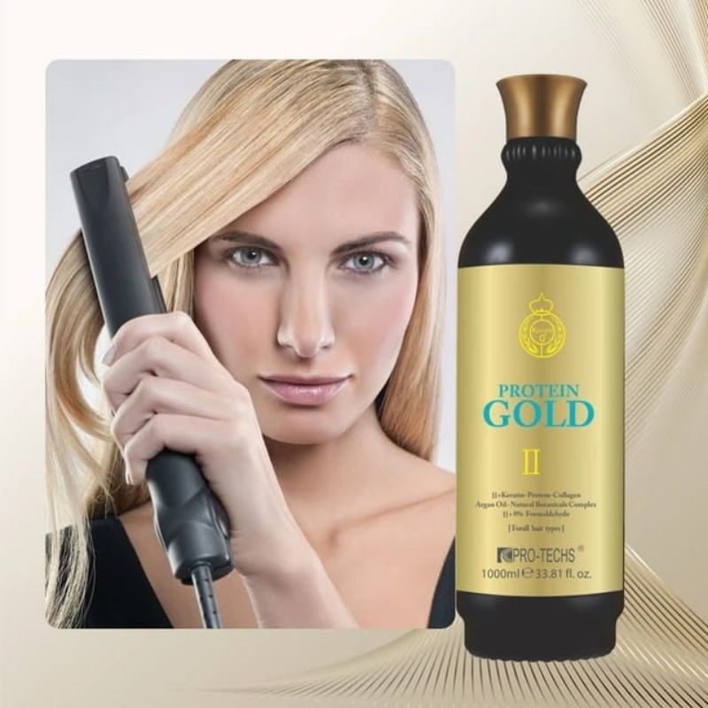 Jual KERATIN GOLD 1000 ML ORIGINAL Pelurus Rambut Treatment Gold ...