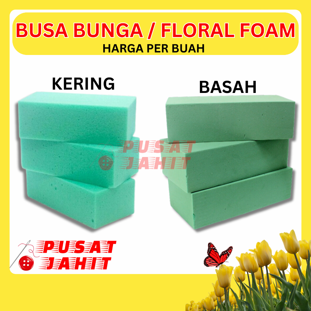 Jual Floral Foam Busa Bunga / Gabus Bunga Kering BASAH Bunga | Shopee ...