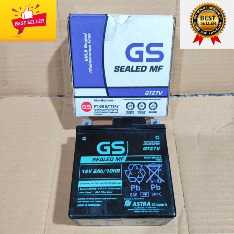 Jual Aki Kering ACU ACCU Gel Motor GS GTZ7V Honda CBR 150 250 Original ORI Asli | Shopee Indonesia