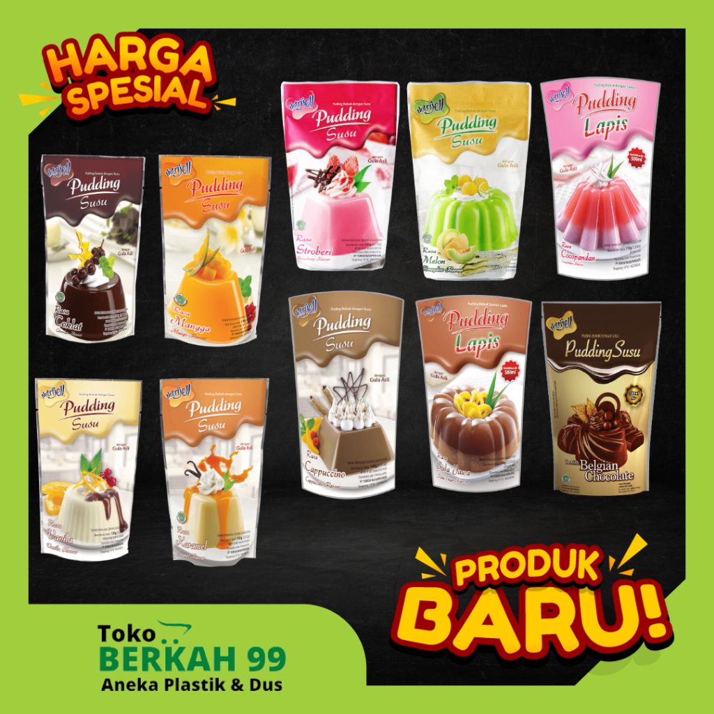 Jual TERMURAH PUDING SUSU Nutrijell puding bubuk praktis berbagai ...