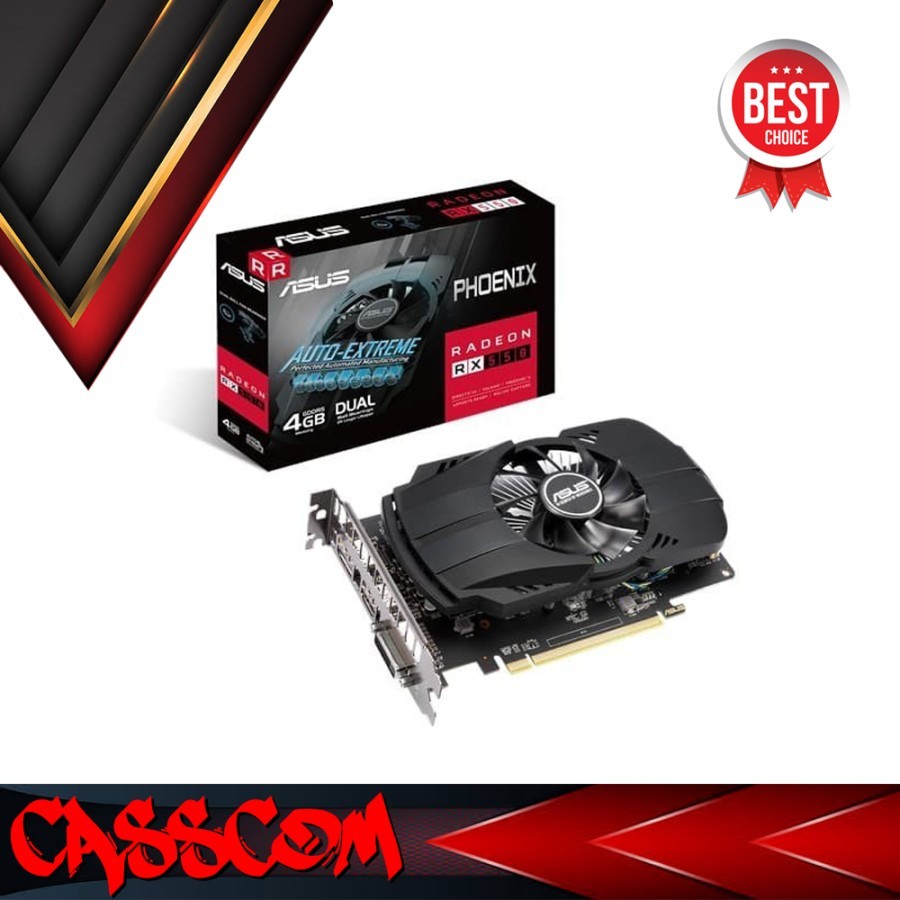 Jual VGA Asus Radeon RX 550 4GB DDR5 - Phoenix (PH) | Shopee Indonesia