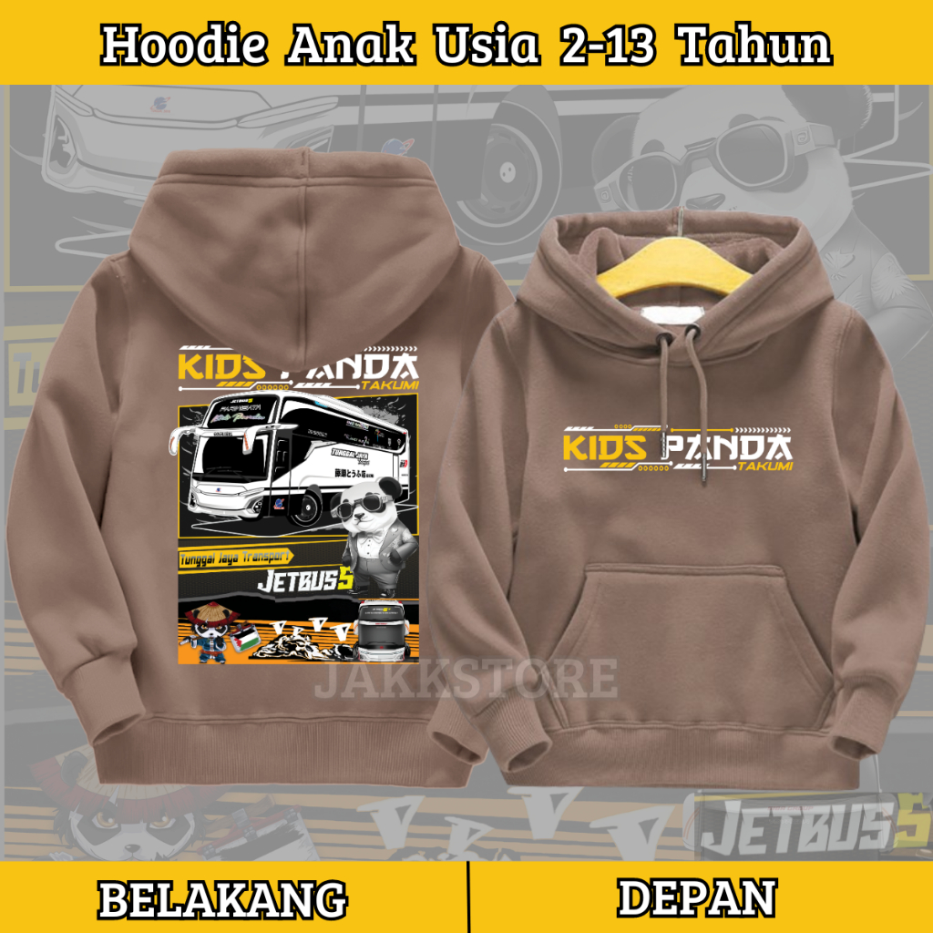 Jual Jaket Hoodie Bus KIDS PANDA JB5 Anak Usia 2 3 4 5 6 7 8 9 10 11 12 ...